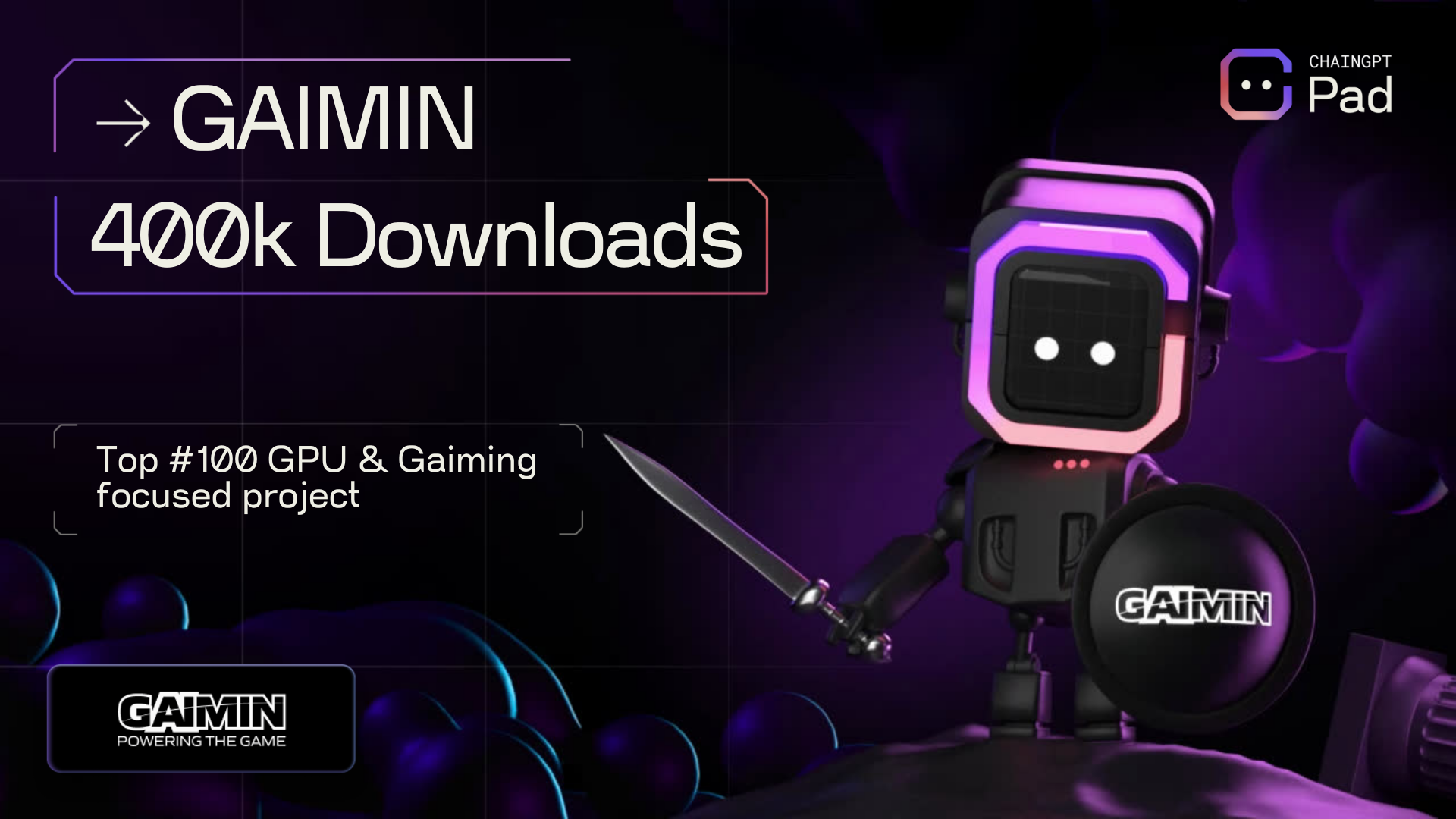 ChainGPT Pad IDO Spotlight: GAIMIN Exceeds 400K Downloads Post-launch